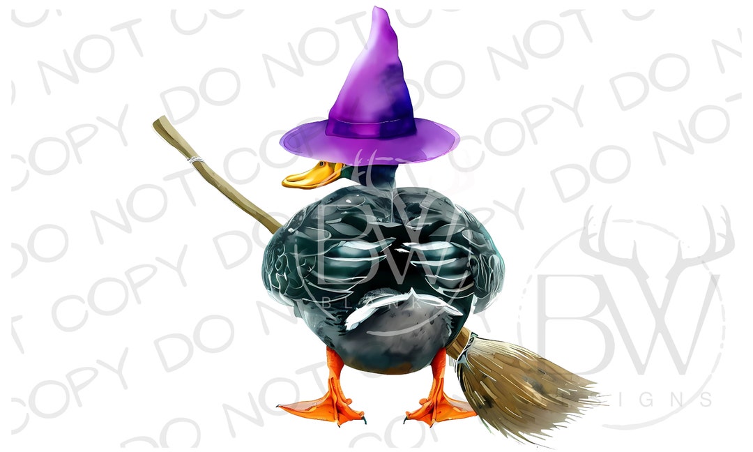 Witch Duck Hunting Halloween PNG Digital Download Halloween Duck ...