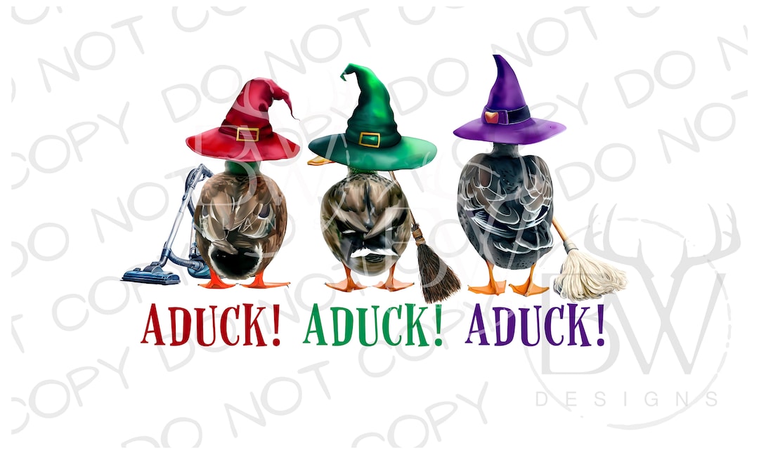 Witch Duck Hunting Halloween PNG Digital Download Halloween Duck ...