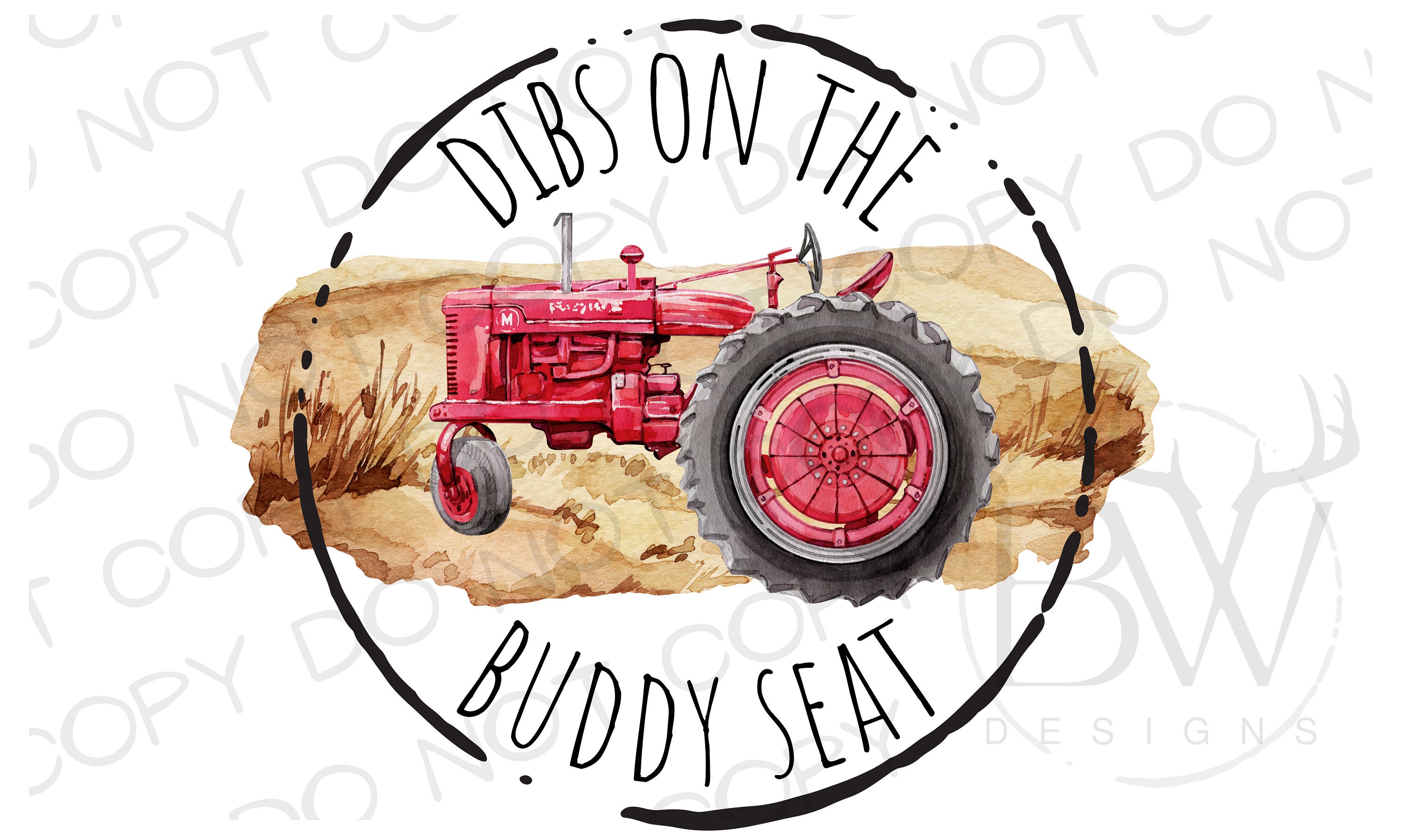 Dibs on the Buddy Seat PNG Digital Download Tractor - Etsy