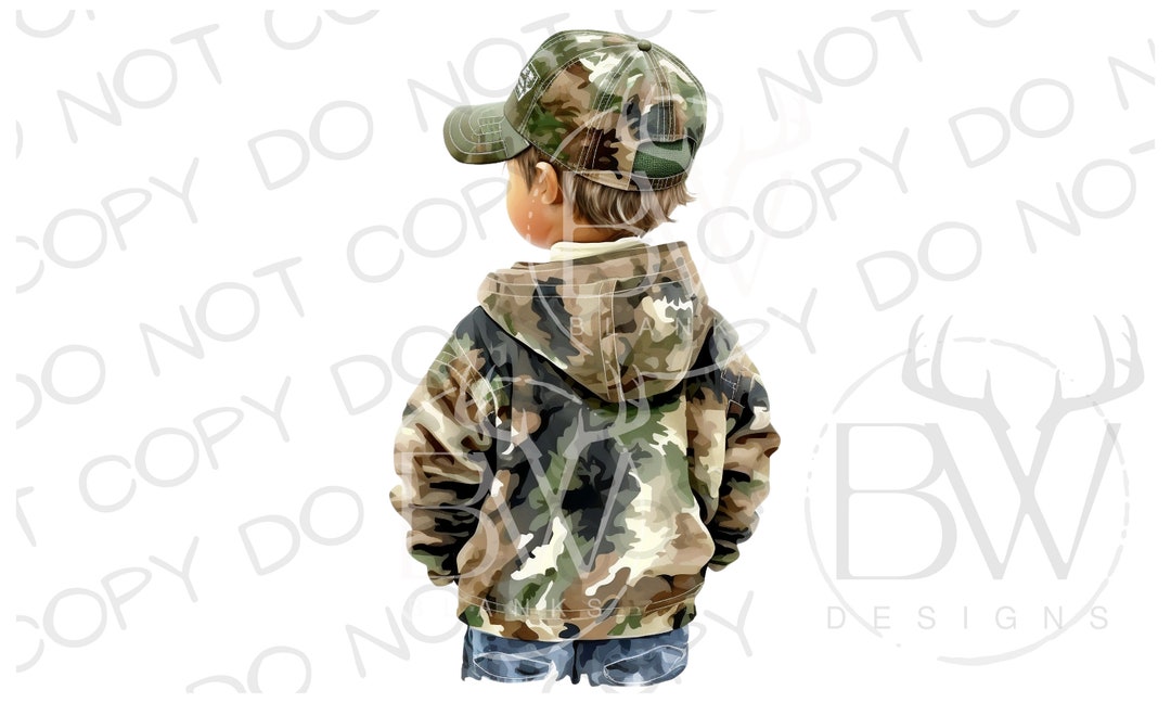 Little Boy Hunter PNG Digital Download Watercolor Hunter PNG Camo ...
