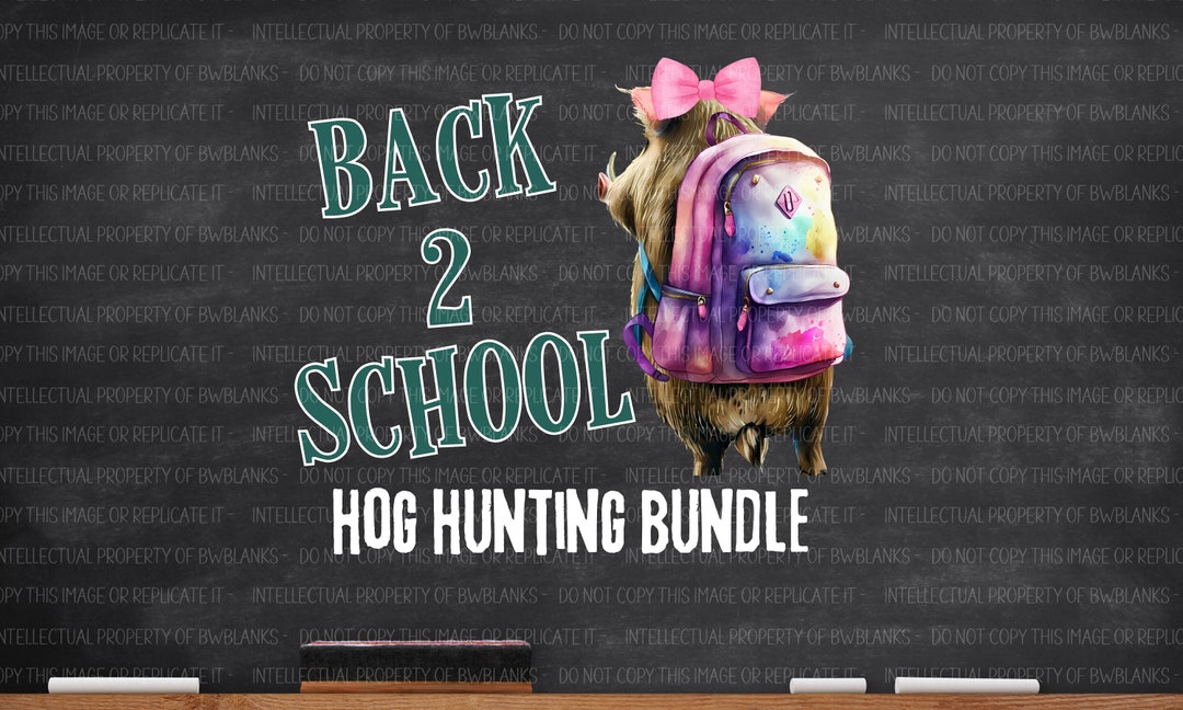 Back to School Wild Hog Bundle PNG | Digital Download | Hog Hunting ...