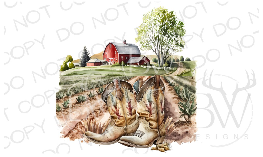 Red Barn Farm Sublimation PNG | Digital Download | Farm Sublimation ...