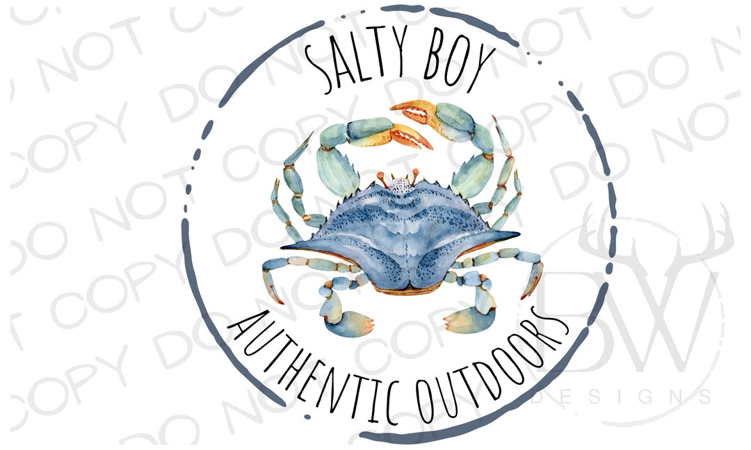 Salty Boy Blue Crab PNG | Digital Download | Saltwater Fishing ...