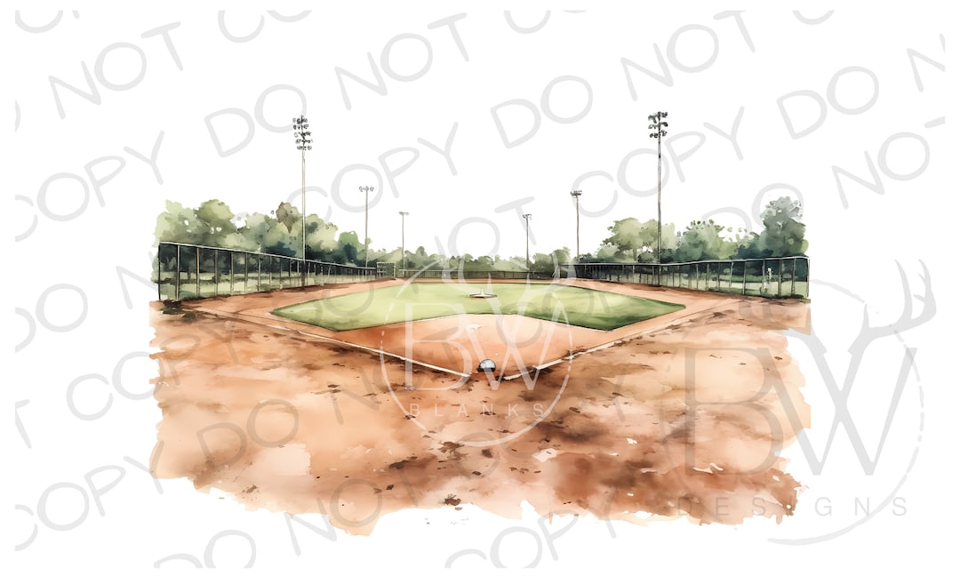 Baseball Field PNG | Digital Download | Baseball Sublimation PNG ...