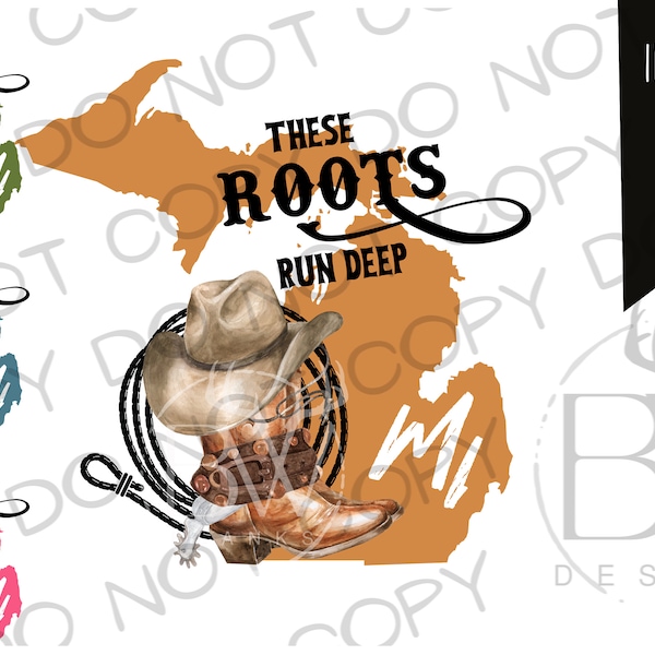 Michigan Roots Png - Etsy