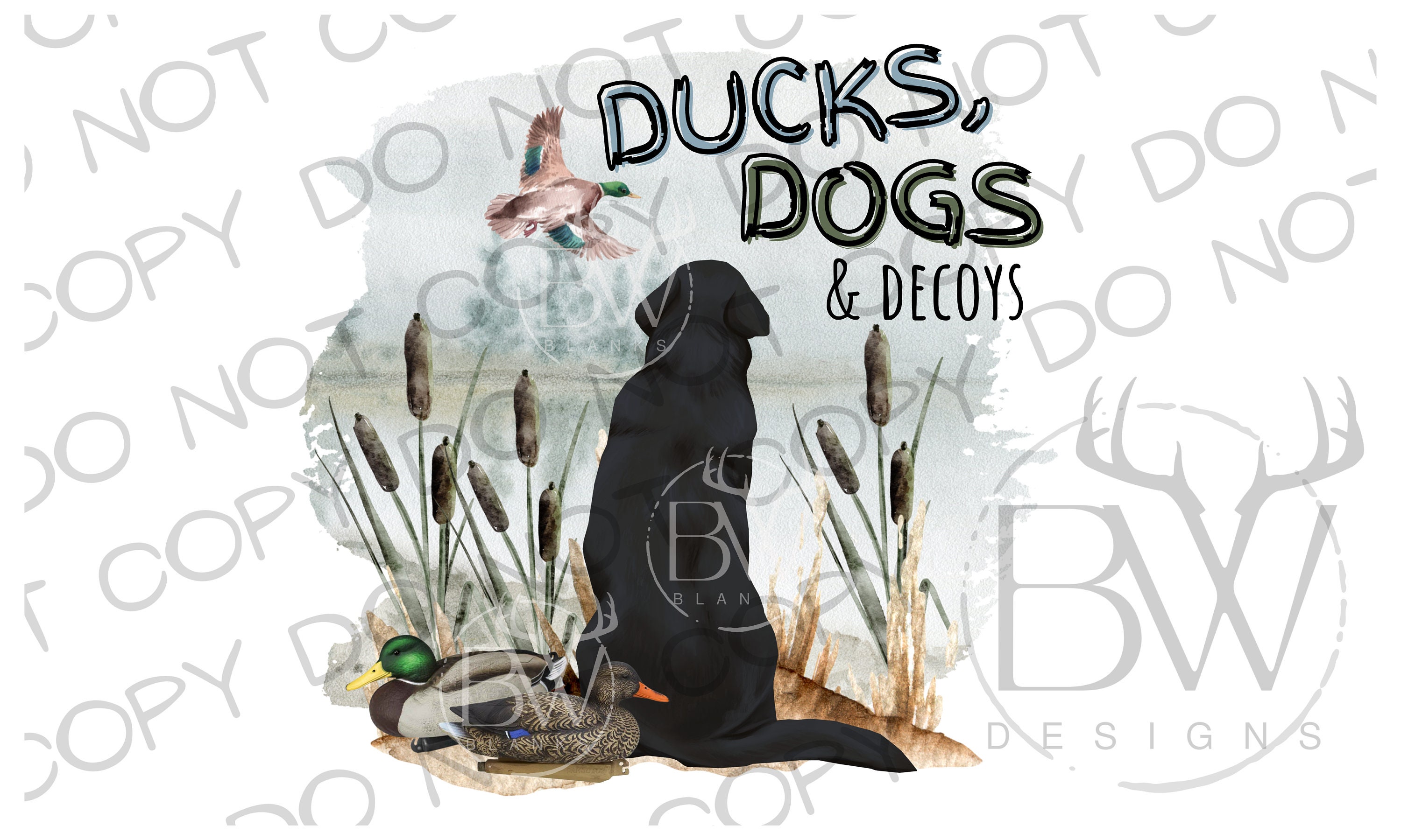 Ducks, Dogs & Decoys PNG | Digital Download | Duck Hunting Sublimation ...