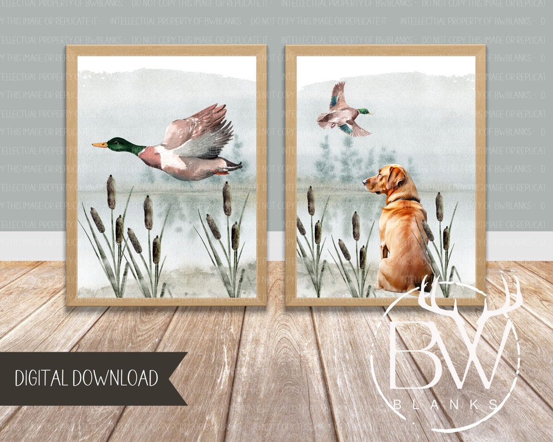 Duck Hunting Nursery Print | Duck Hunting Nursery Wall Art | Mallard ...