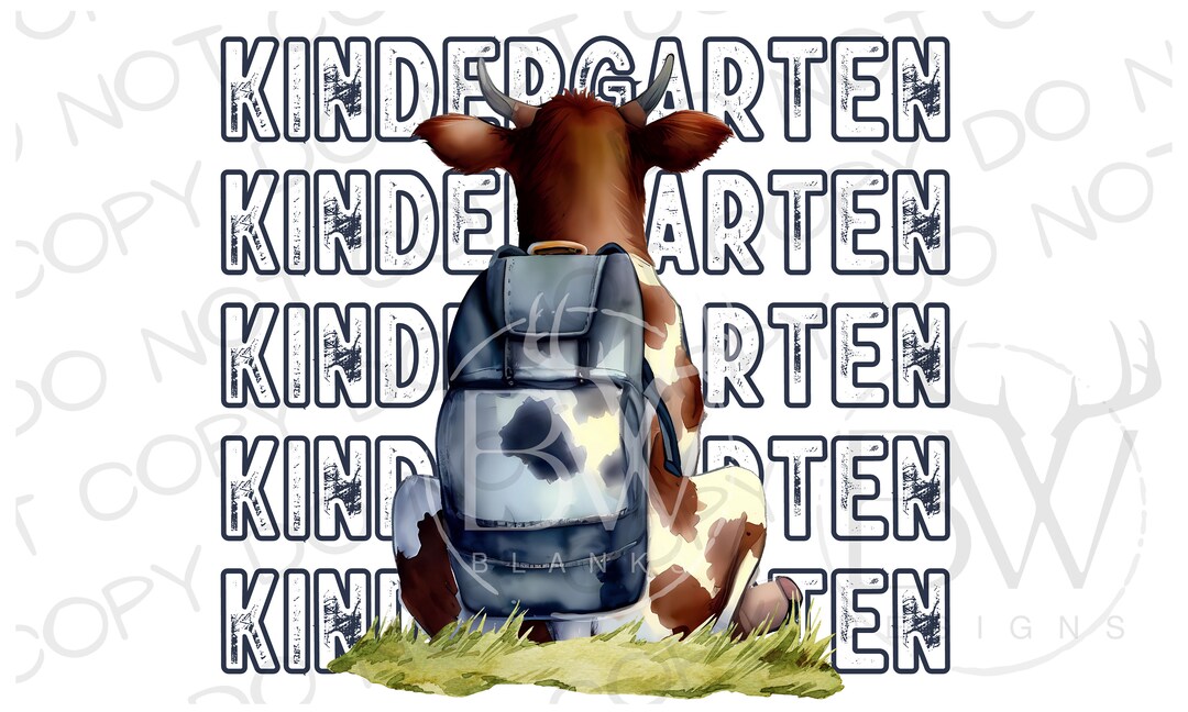 Back to School Cow PNG | Digital Download | Cow Sublimation PNG | Farm ...