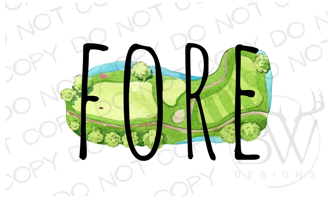 Fore PNG | Digital Download | Golf Sublimation PNG | Golfing ...