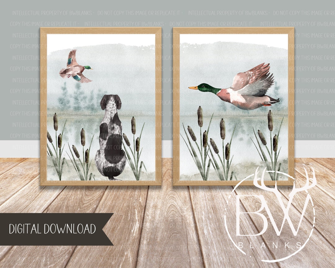 Duck Hunting Nursery Print Duck Hunting Nursery Wall Art Mallard Duck ...