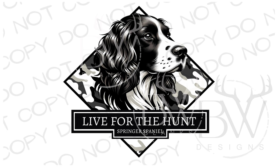 Springer Spaniel Hunting Dog PNG | Digital Download | Duck Hunting ...