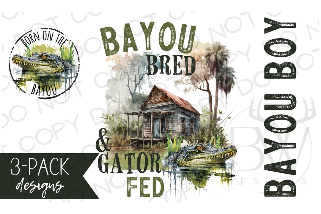 Bayou Swamp Shack PNG 3-pack Designs Crawfish Sublimation PNG Bayou PNG ...