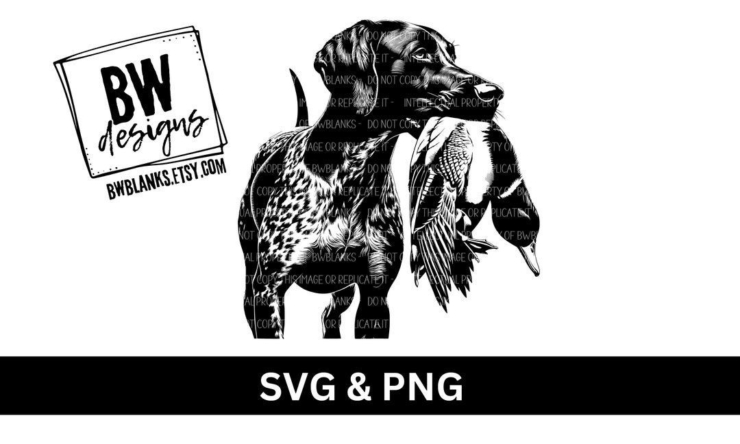 German Short-hair Pointer Hunting Dog SVG | Digital Download | Duck ...