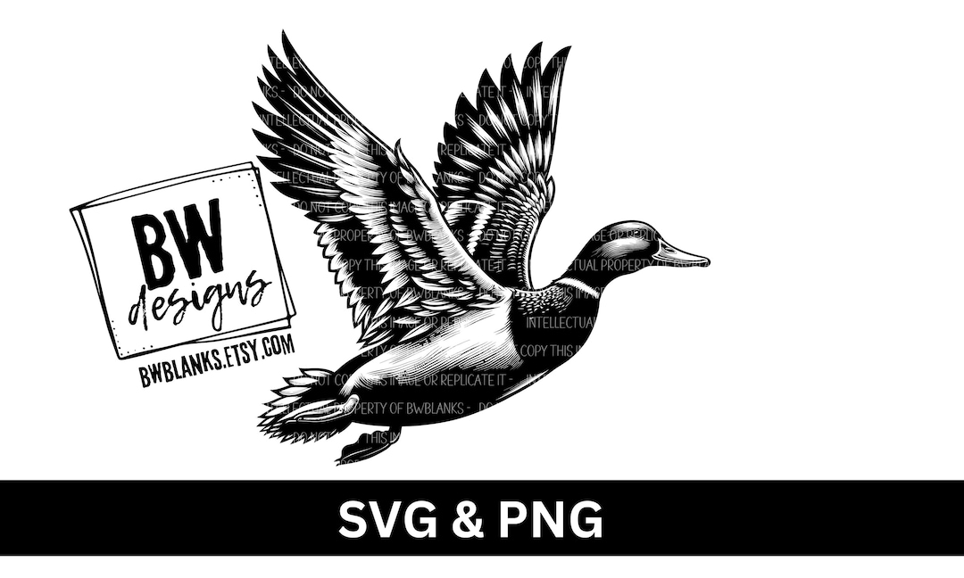 Mallard Duck Svg Digital Download Duck Hunting Svg Mallard Duck Sublimation Png Duck Hunter Png