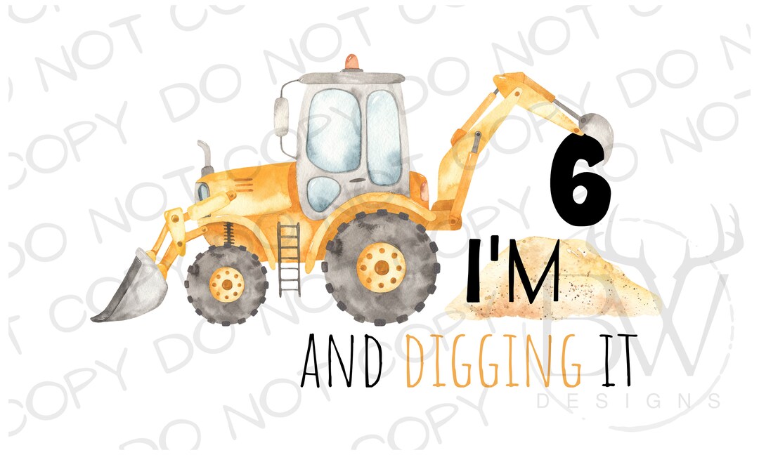 Construction Birthday Sublimation PNG Construction Sublimation PNG ...