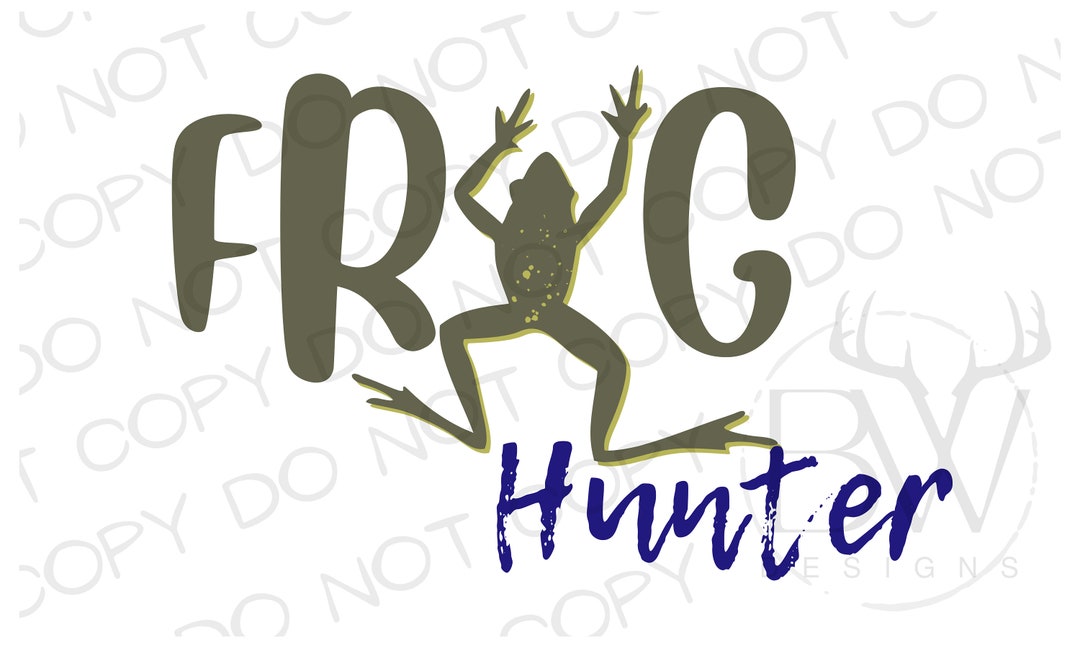 Frog Hunter PNG Digital Download frogging Sublimation PNG Frog Hunting ...
