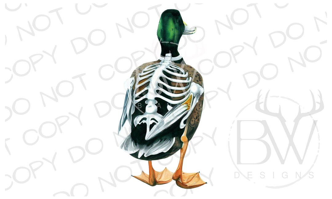Skeleton Duck Hunting Halloween PNG | Digital Download | Halloween Duck ...