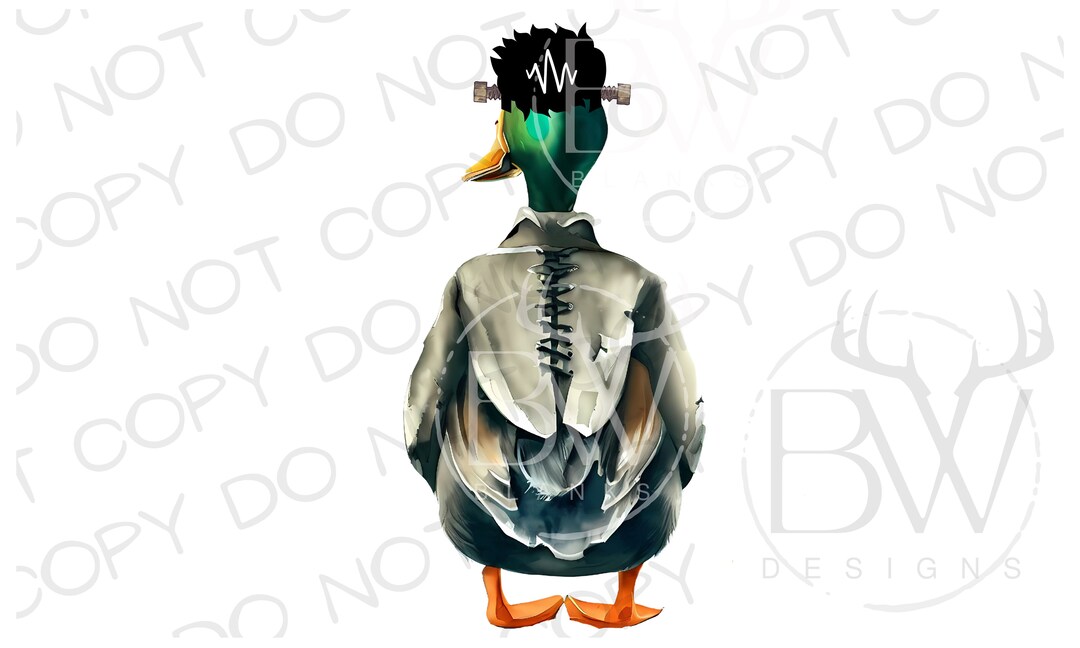 Monster Duck Hunting Halloween PNG | Digital Download | Halloween Duck ...