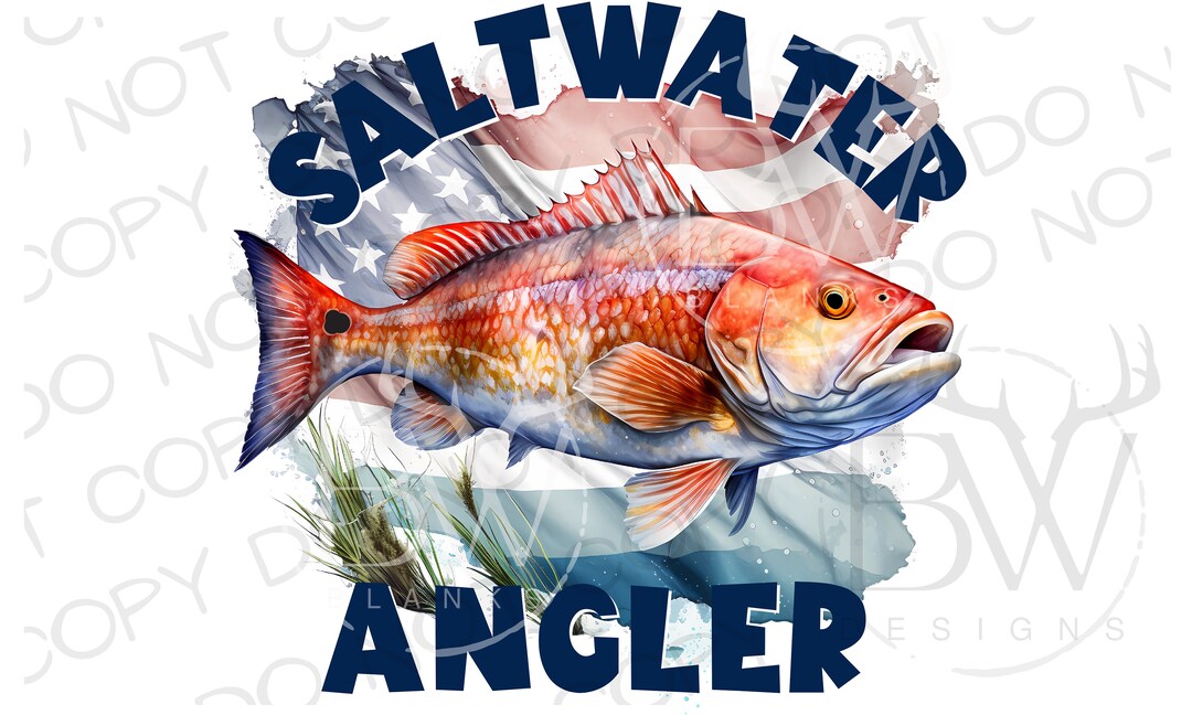 Redfish Sublimation PNG | Digital Download | Fishing Sublimation PNG ...