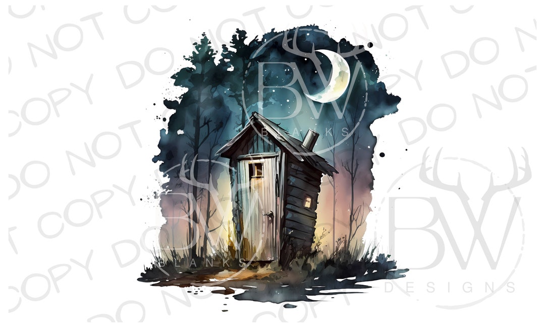 Hillbilly Outhouse PNG | Digital Download | Appalachia Mountain Sublimation PNG | Hillbilly ...
