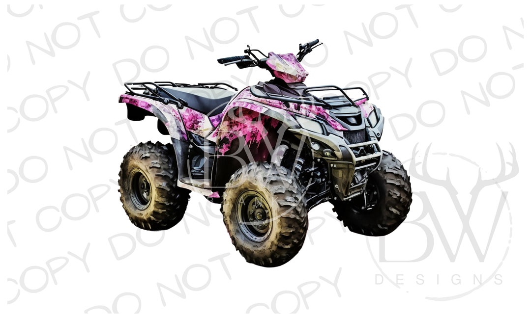Pink Camo Four Wheeler PNG | Four Wheeler Sublimation Png | ATV ...
