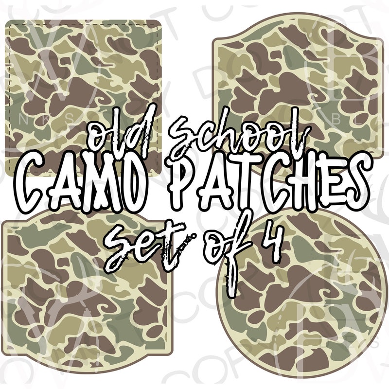 Bottomland Camo Stencil - Etsy