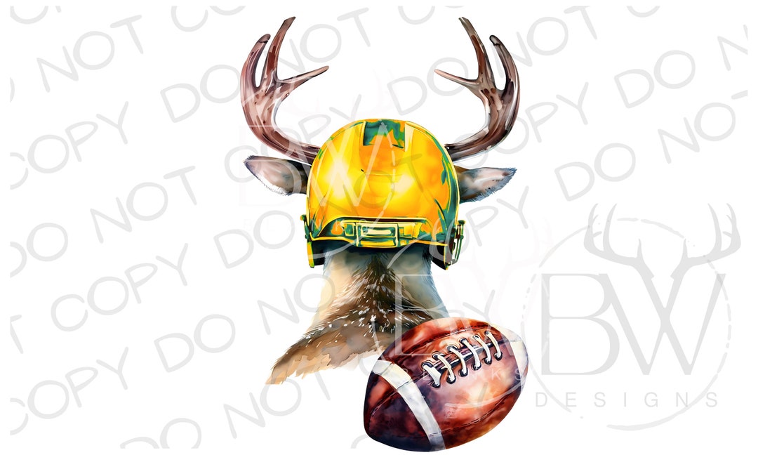 Football Deer PNG | Digital Download | Deer Hunting Sublimation PNG ...