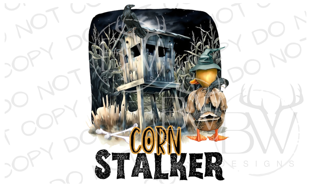 Corn Stalker Duck Hunting Halloween PNG | Digital Download | Halloween ...