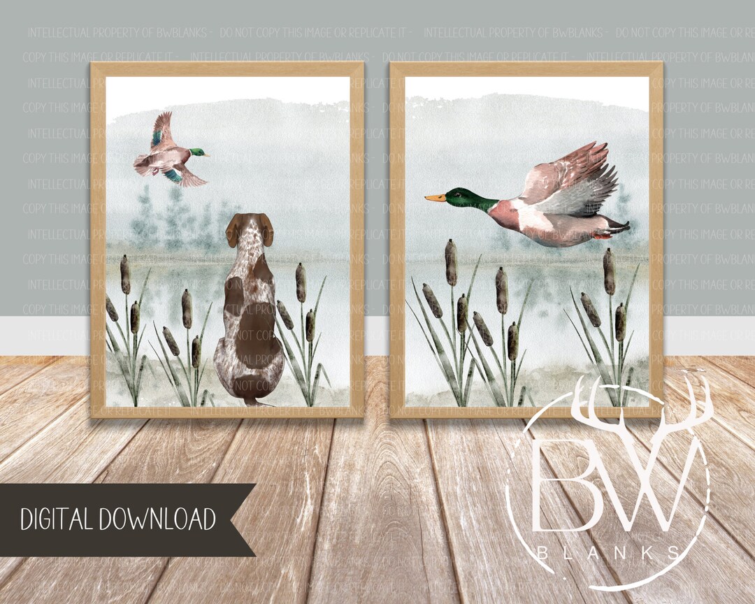 Duck Hunting Nursery Print Duck Hunting Nursery Wall Art Mallard Duck ...