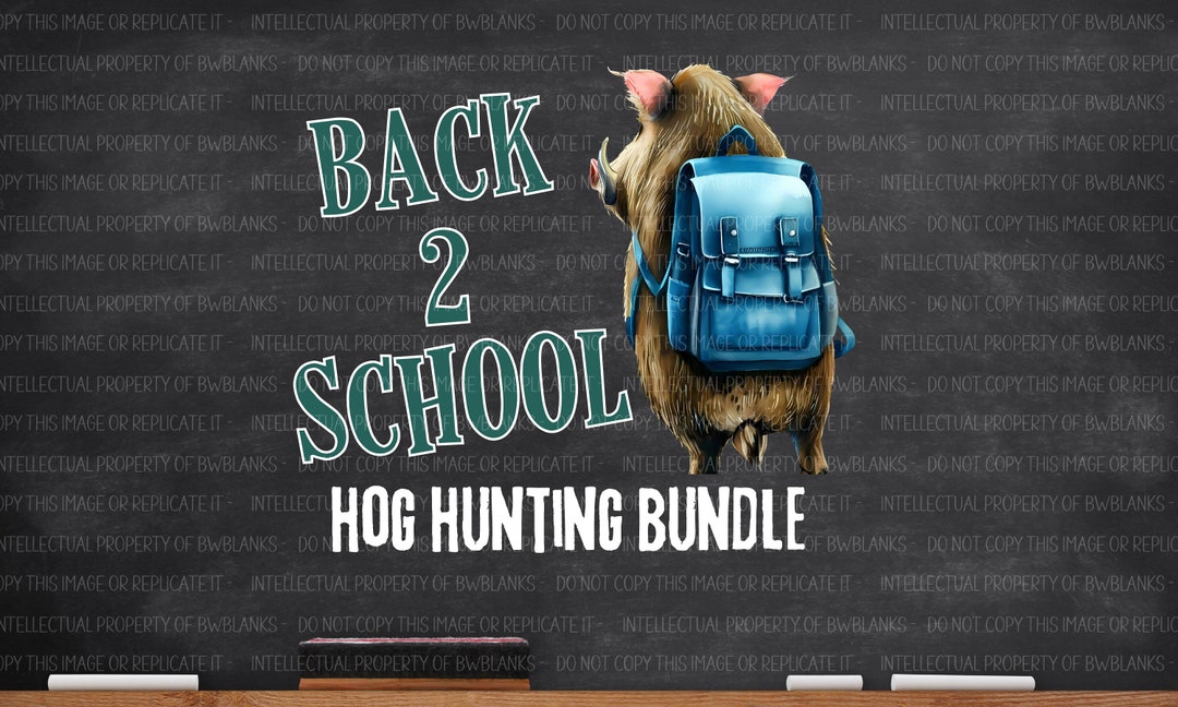 Back to School Wild Hog Bundle PNG | Digital Download | Hog Hunting ...