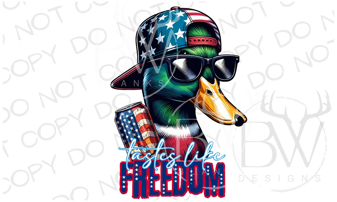 Tastes Like Freedom Beer Duck PNG | Digital Download | Duck Hunting ...