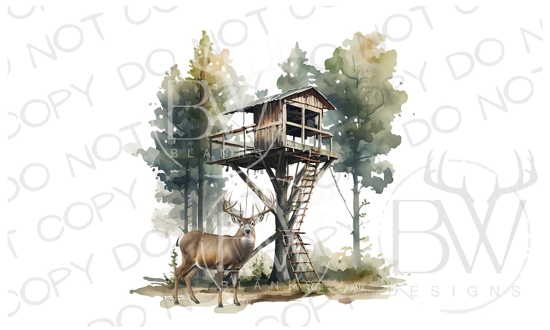 Deer Stand Sublimation PNG Digital Download Deer Hunting Sublimation ...