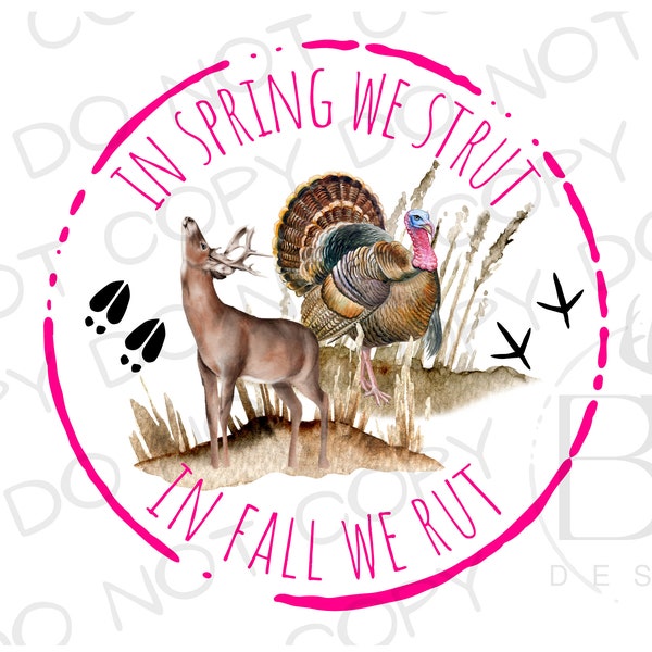 In Spring We Strut Png - Etsy