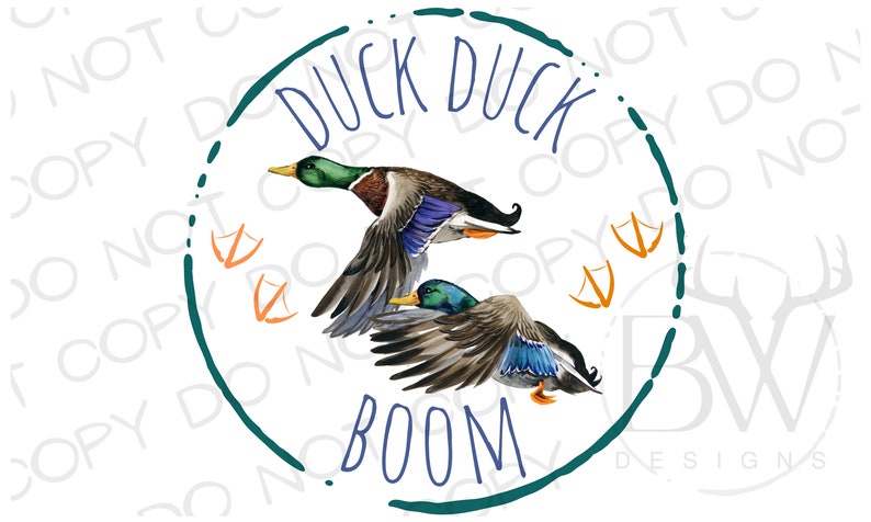 Duck Duck Boom PNG Digital Download Duck Hunting - Etsy