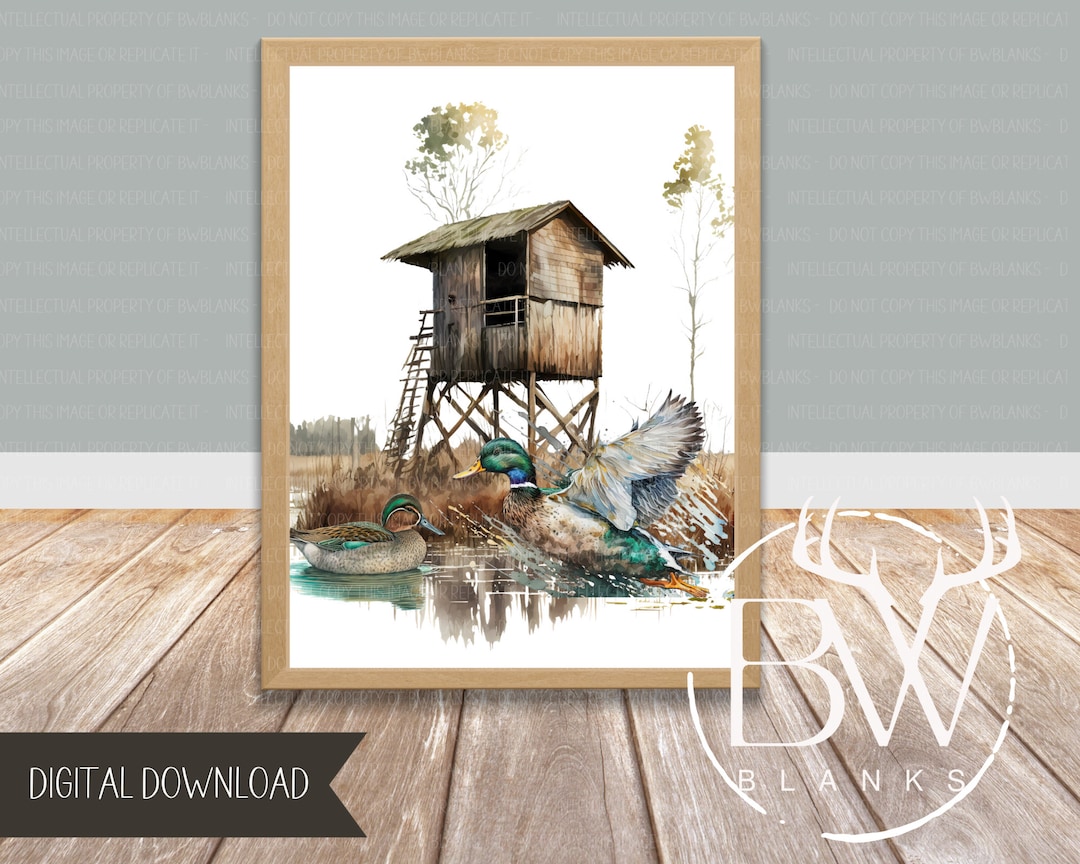 Duck Hunting Nursery Wall Art | Mallard Duck Nursery Print | Duck ...