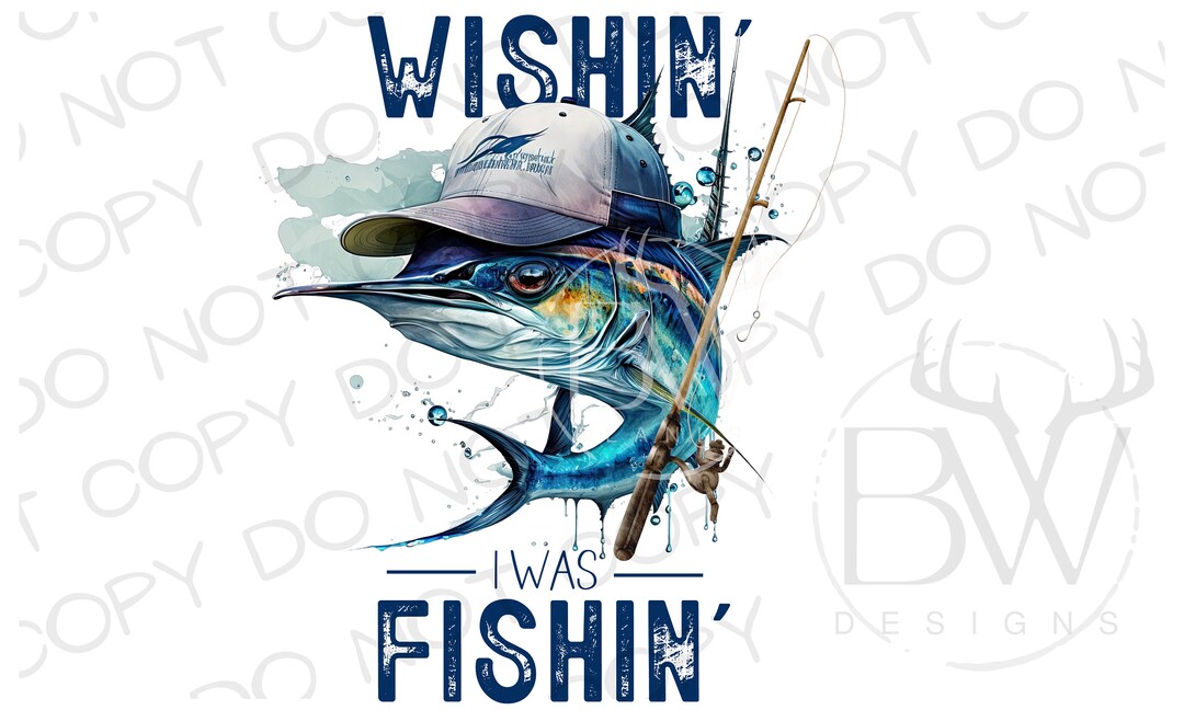 Blue Marlin Sublimation PNG | Digital Download | Fishing Sublimation ...