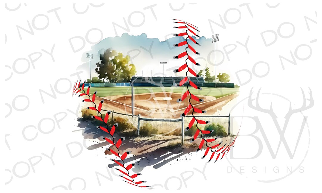 Baseball Field PNG | Digital Download | Baseball Sublimation PNG ...