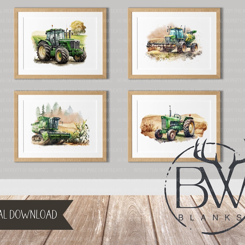 Tractor Wall Art - Etsy