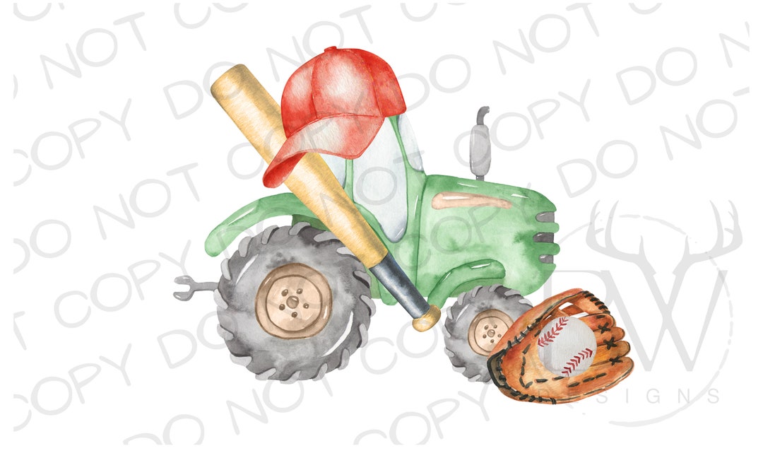 Baseball Tractor PNG | Digital Download | Baseball Sublimation PNG ...