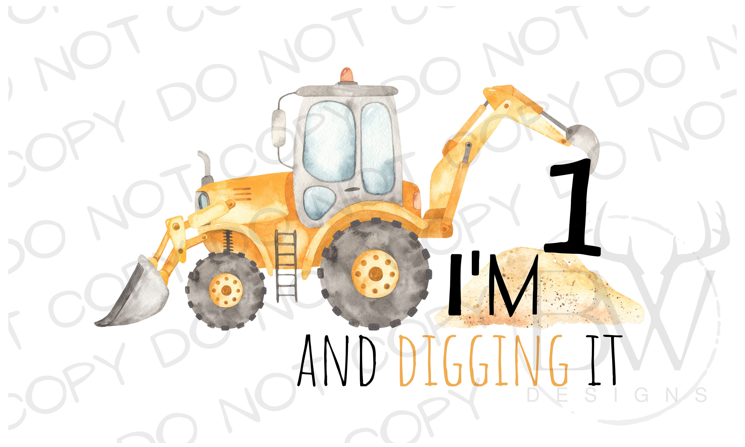 Construction Birthday Sublimation PNG Construction - Etsy