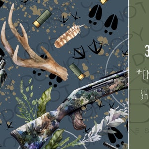 Seamless Hunting Pattern 4-PACK | Digital Download | Deer Hunting ...