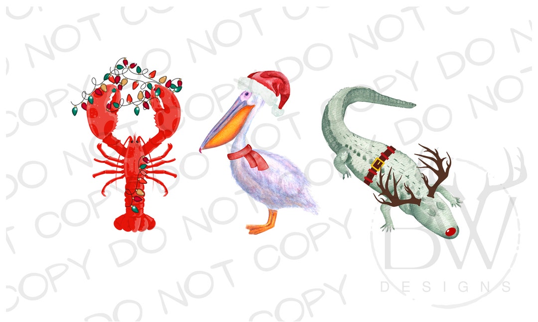Cajun Christmas Trio PNG | Southern Christmas PNG | Digital Download ...