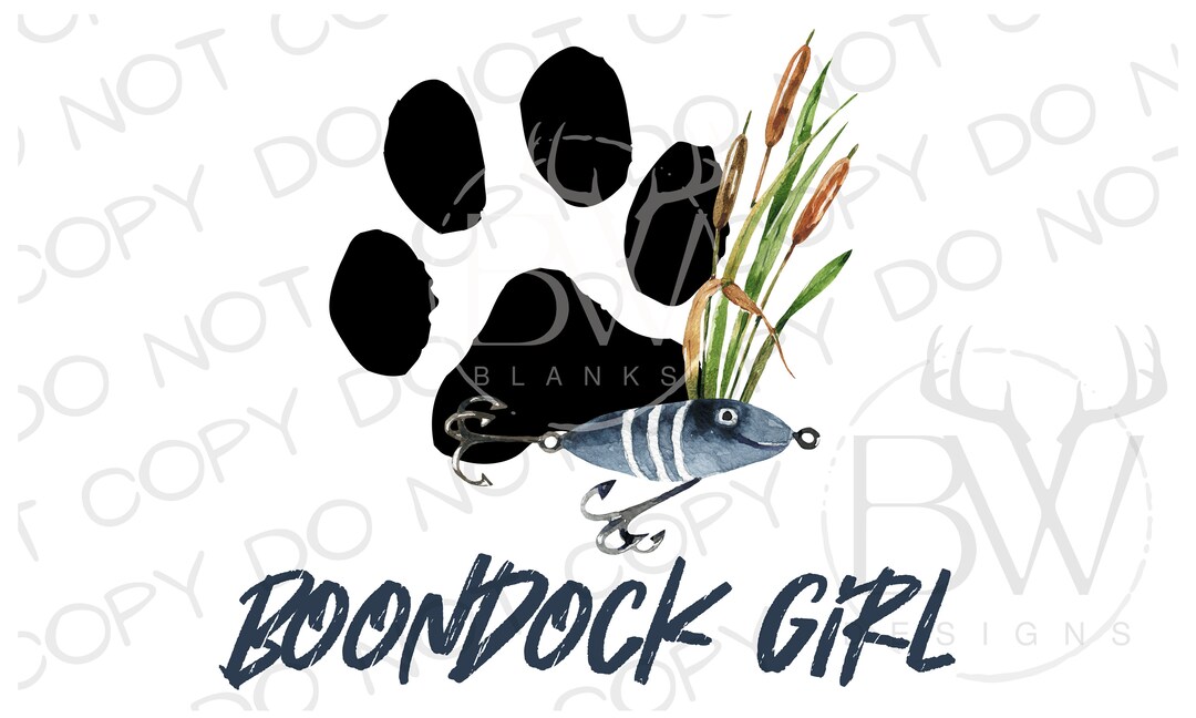 Boondock Girl PNG | Fishing Sublimation PNG | Digital Download ...