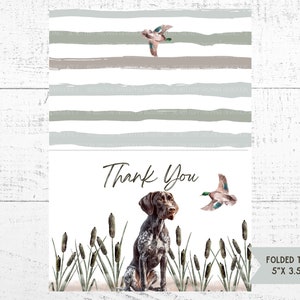Duck Hunting Thank You Card | Digital Download | Printable Thank You ...