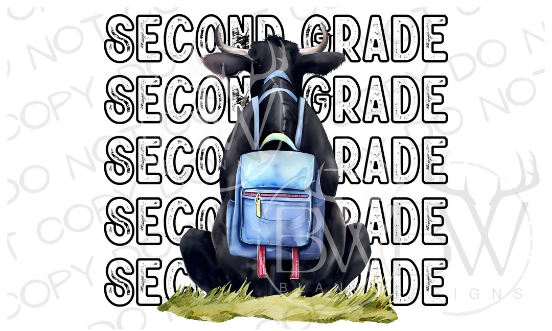 Back to School Cow PNG | Digital Download | Cow Sublimation PNG | Farm ...