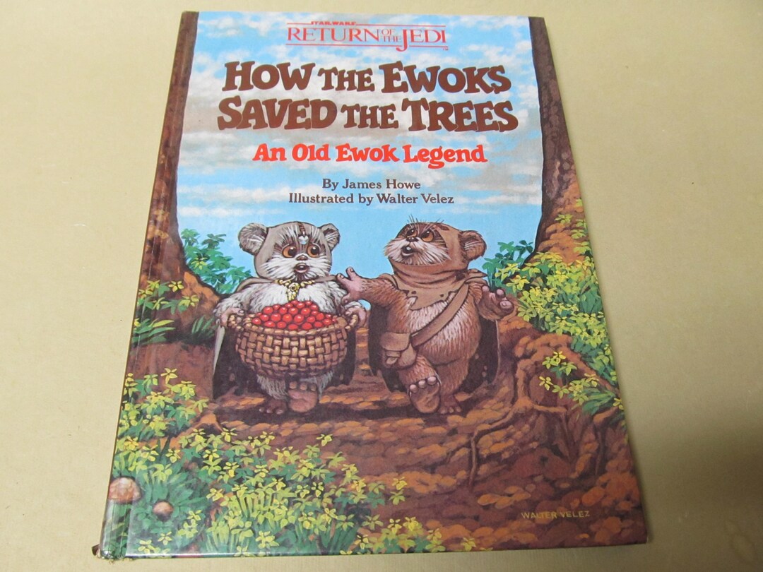 Vintage 1984 Storybook "how the Ewoks Saved the Trees" Star Wars Jedi ...