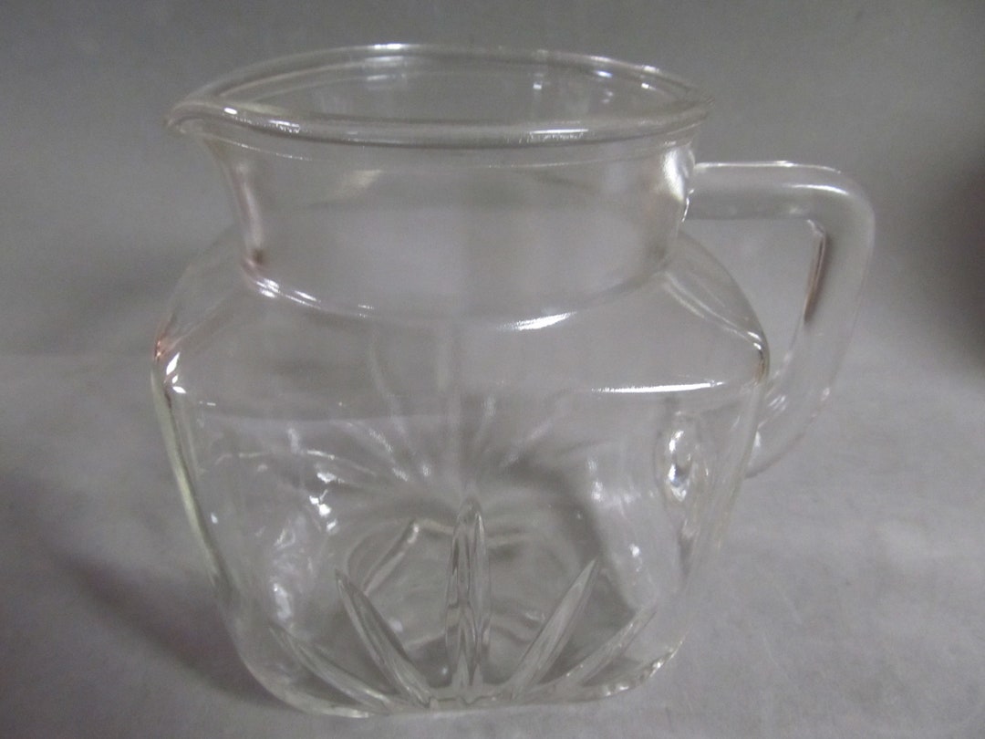 Vintage 1950s Federal Glass Pitcher Sunburst Pattern - Etsy