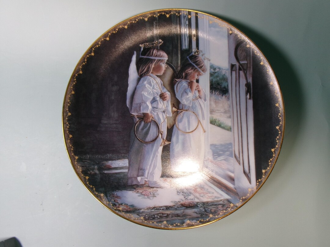 Hadley Collection 1999 Steve Hanks Plate "little Angels" - Etsy