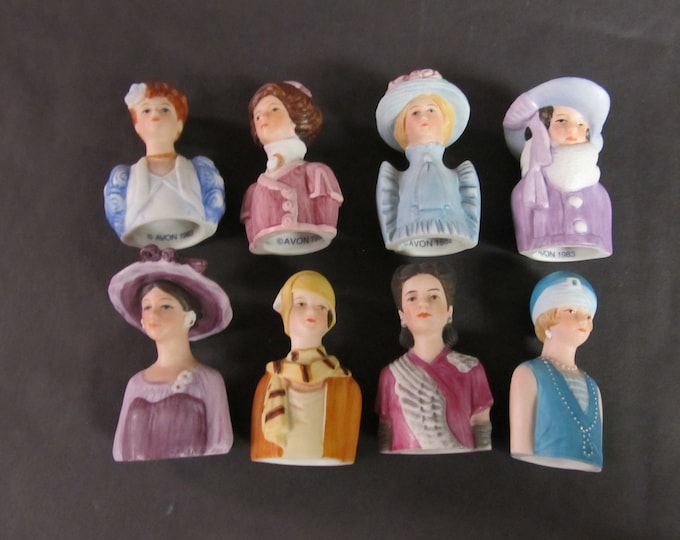 Complete Set of Eight Vintage 1980s Avon Ladies "fashion Through the ...