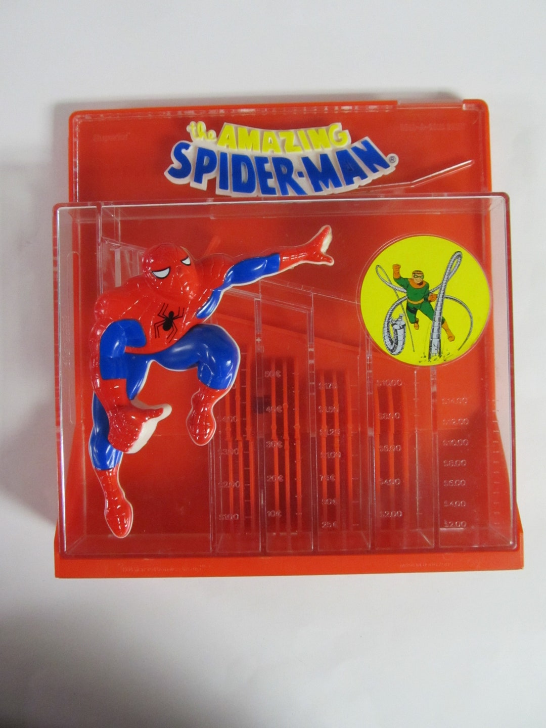 Vintage 1984 Spider-man Roll-a-coin Bank Superior Products - Etsy